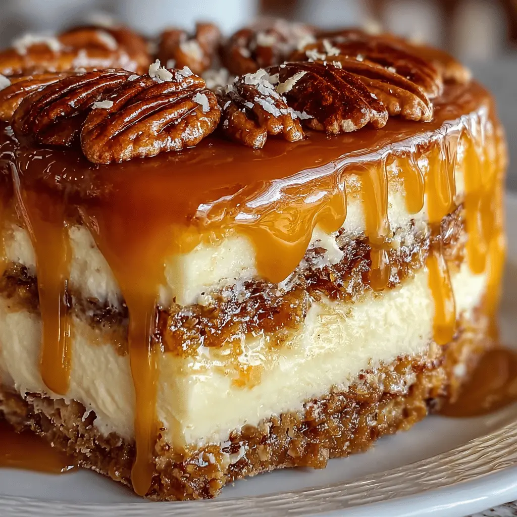 crème brûlée caramel pecan cake