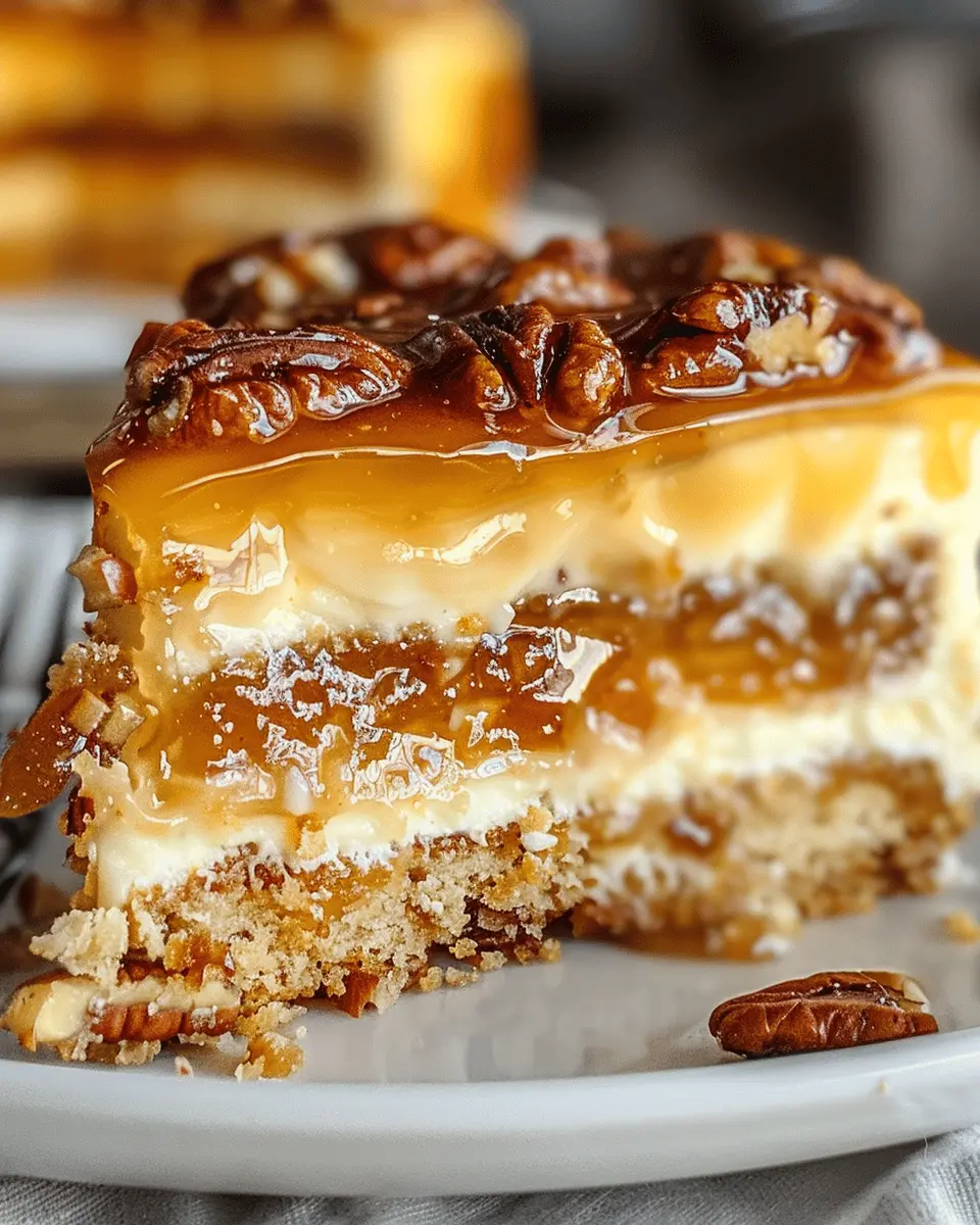 Crème Brûlée Caramel Pecan Cake