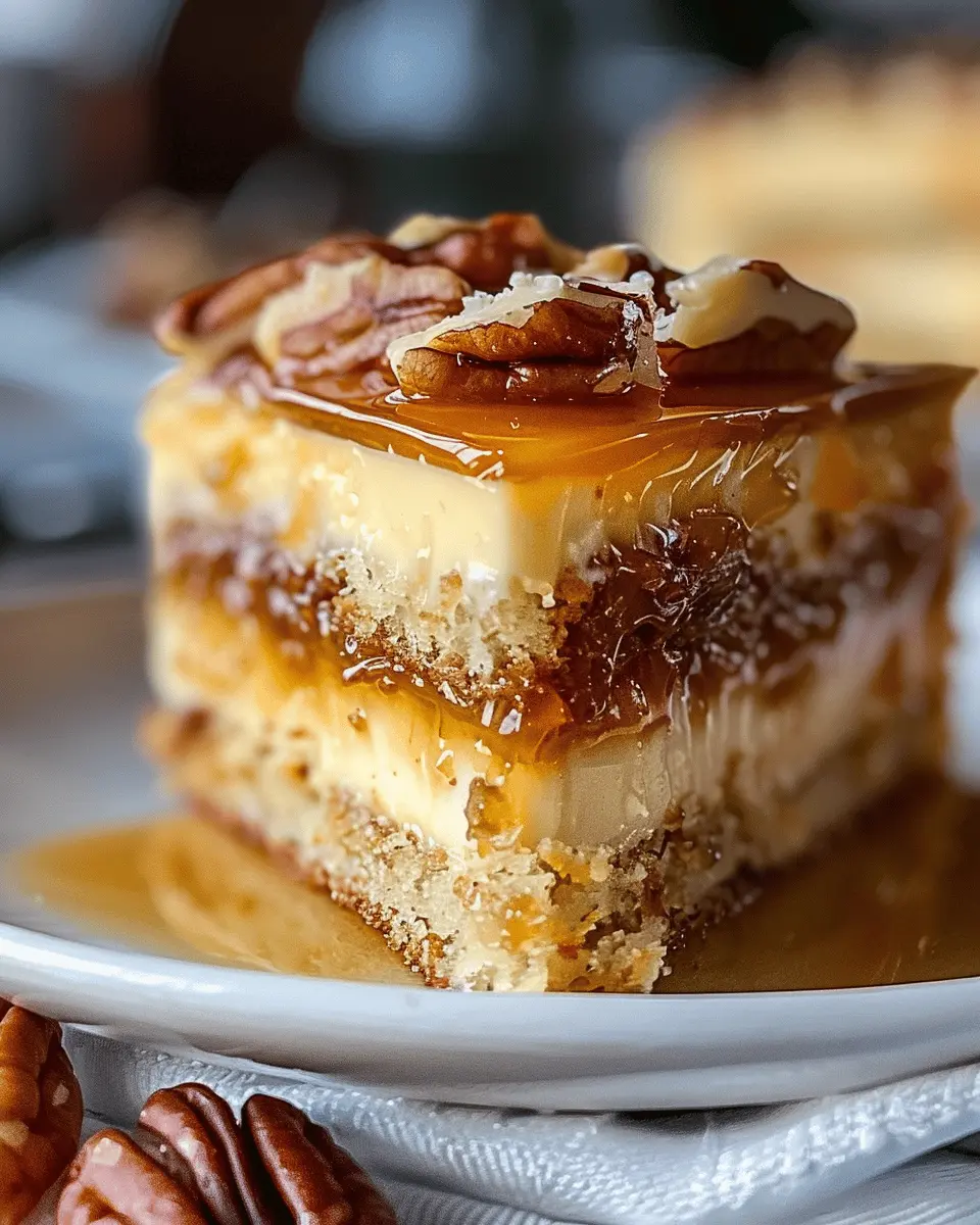 Crème Brûlée Caramel Pecan Cake